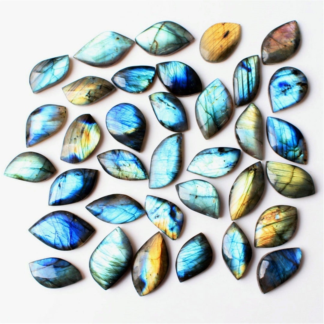 5PC Natural Water Droplets Labradorite，labradorite Leaves，quartz ...