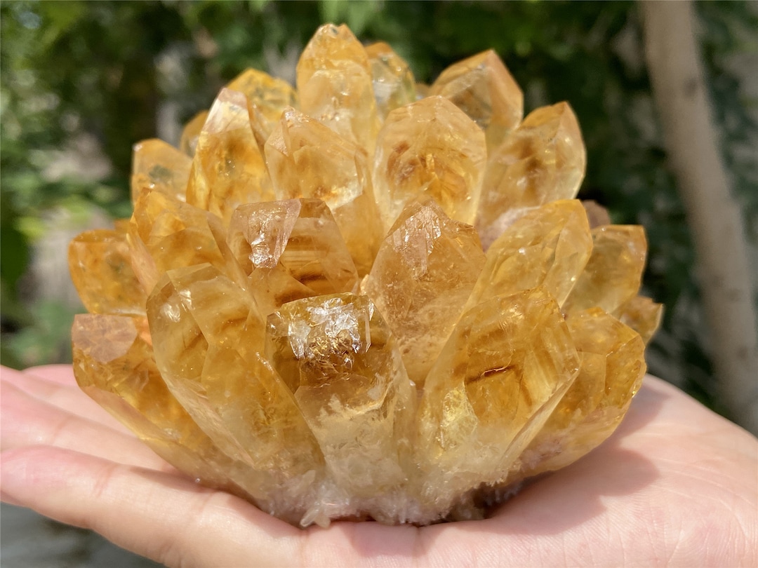300g+ Crystal Cluster，yellow Quartz Cluster Crystal，citrine Cluster ...