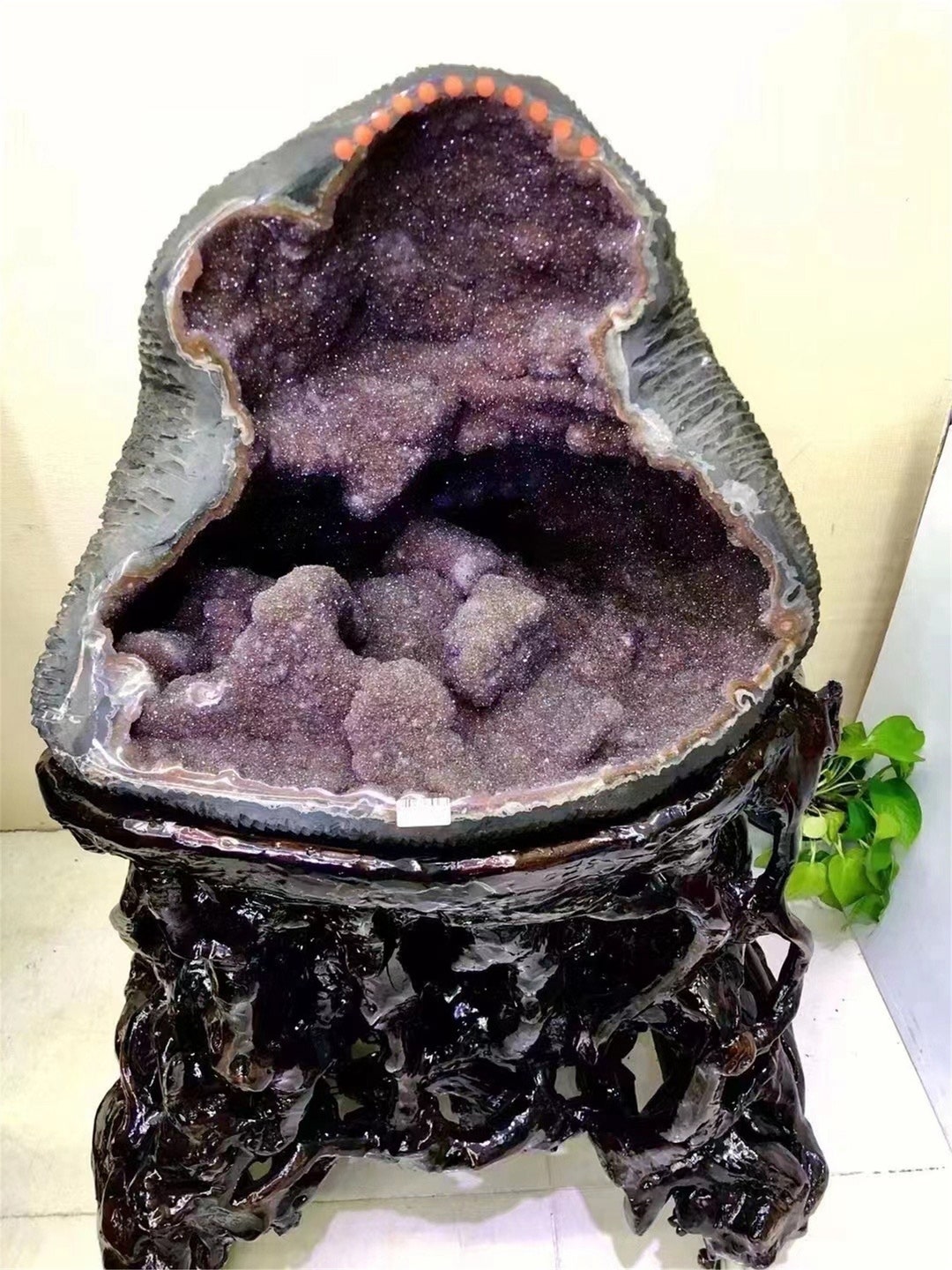 363LB Natural Large Uruguay Agate Amethyst Geode/raw Ore Rainbow ...