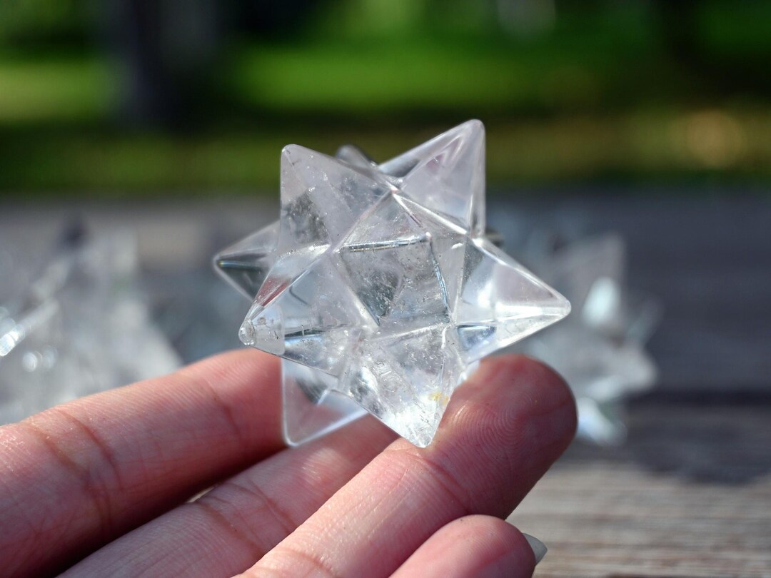 Clear Quartz Dodecahedron Merkaba,crystal Carved，quartz Crystal ...