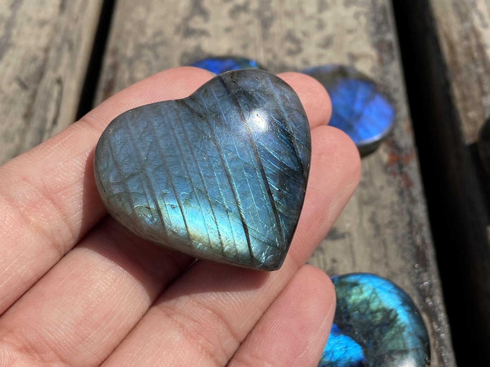 Natural Labradorite Healing Crystal and Stones Gift - Etsy