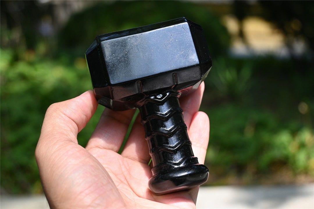 3.8'' Carved Obsidian Hammer，crystal Hammer，crystal Hammer，reiki ...