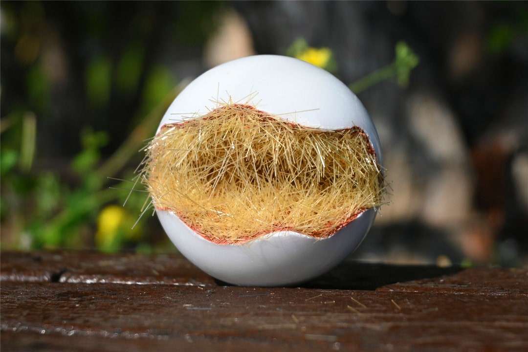 55mm+ Yellow Needle Ironstone Ball,open Mouth Magnesite Goethite ...