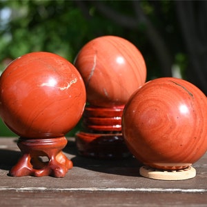 55mm+ Natural Red Jasper Ball，quartz Crystal Ball，red Jasper Elves Ball ...