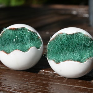 55mm+ Green Needle Ironstone Ball,open Mouth Magnesite Goethite Crystal ...