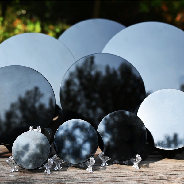 Obsidian Mirror - Etsy