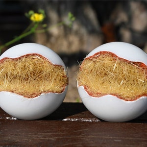 55mm+ Yellow Needle Ironstone Ball,open Mouth Magnesite Goethite ...