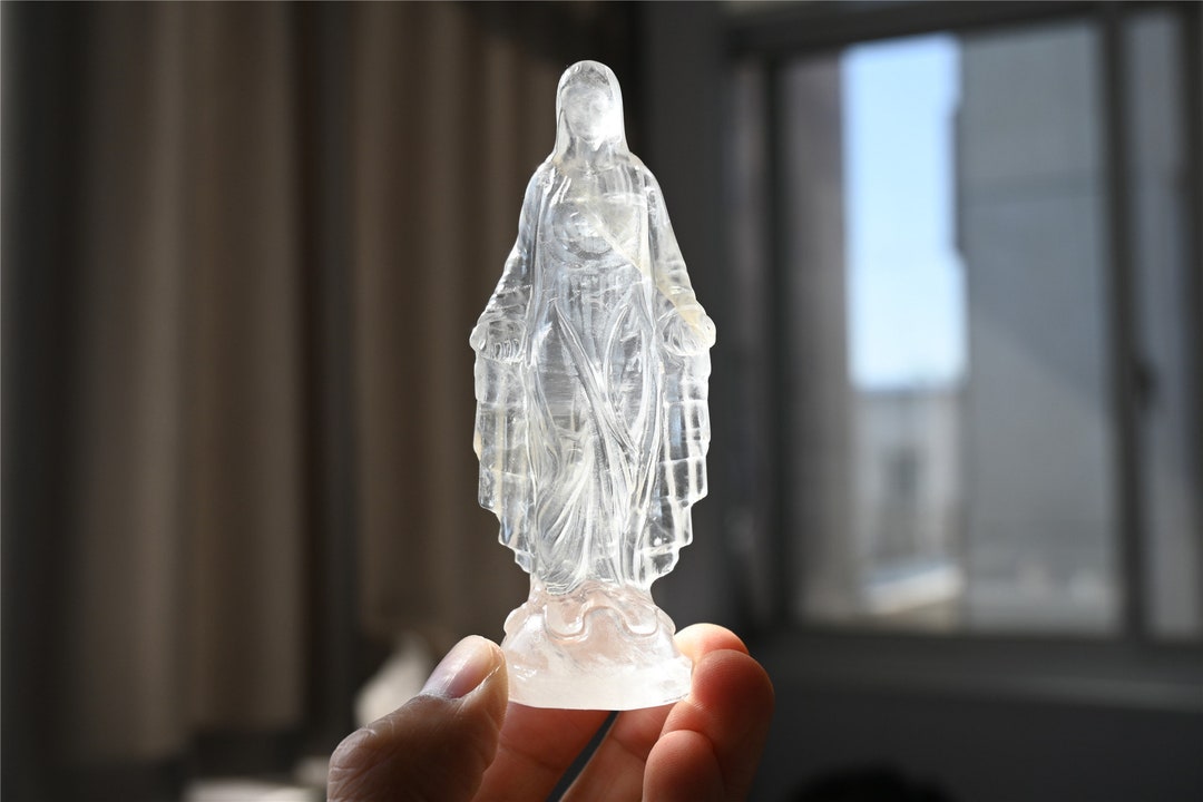 4'' Hand Carved Natural Clear Quartz Jesus,crystal Carved,quartz ...