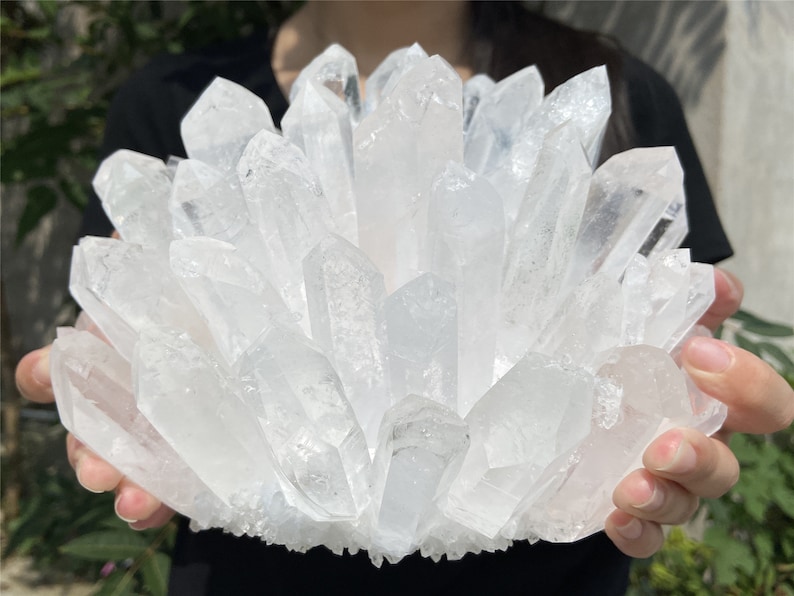 5KG+ Crystal Cluster，clear Cluster Crystal，quartz Point Vug，mineral ...