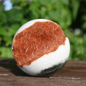 60mm+ Needle Ironstone Carved Ball,magnesite Goethite Crystal Ball,hand ...