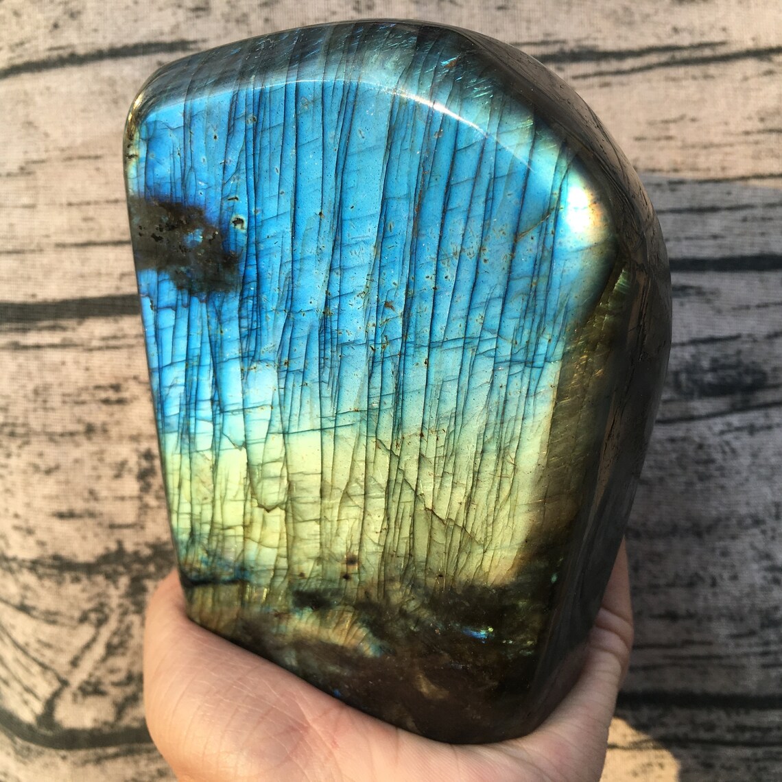 Natural Labradorite Mineral Quartz Crystal Ornaments Point - Etsy