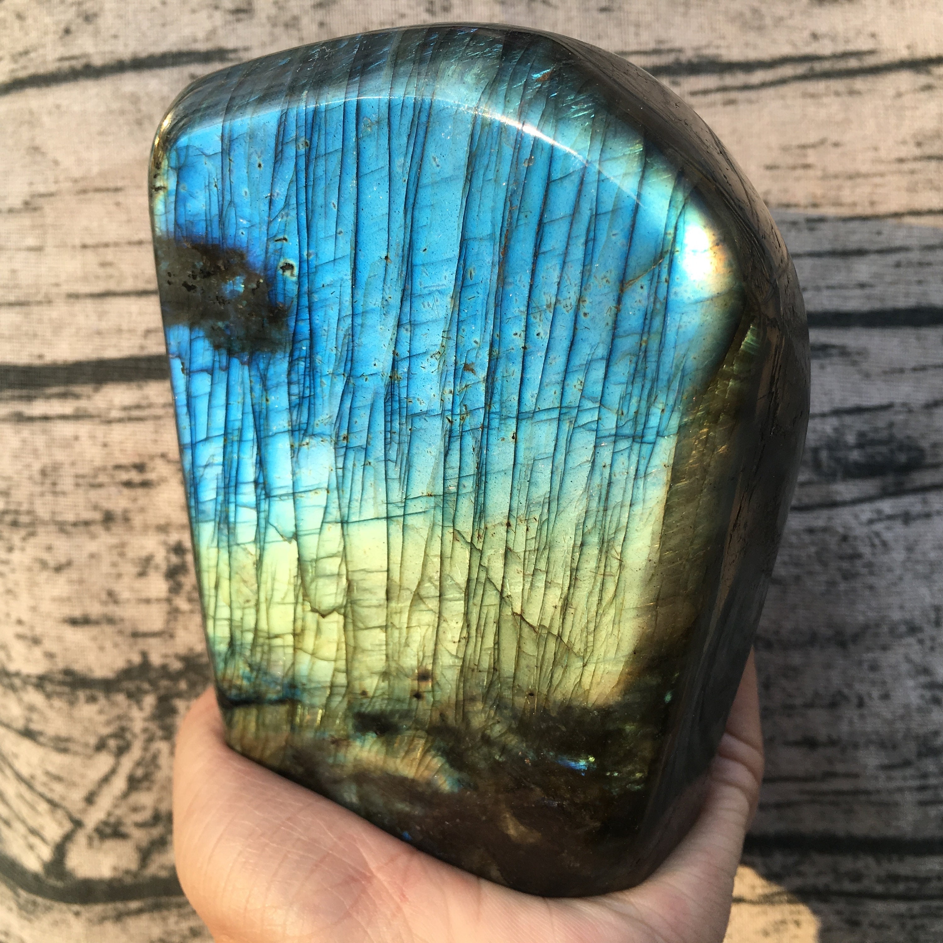 Natural Labradorite Mineral Quartz Crystal Ornaments Point | Etsy