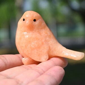 2.6'' Natural Carved Rouge Jade Bird，crystal Bird，jade Birds，jade ...