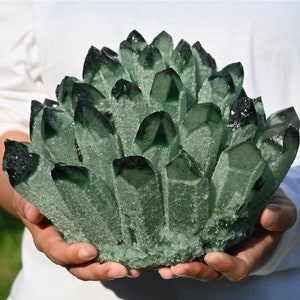 5KG+ Crystal Cluster，green Quartz Cluster Crystal，quartz Point Vug ...