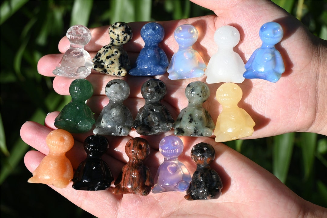 1.3'' Hand Carved Natural Crystal Ghost Doll，crystal Demon，crystal ...