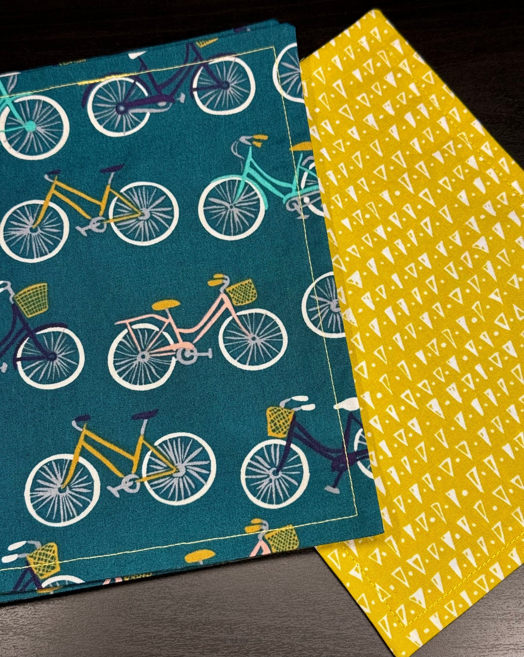 Tea and Snack Napkins Bicycles - Etsy