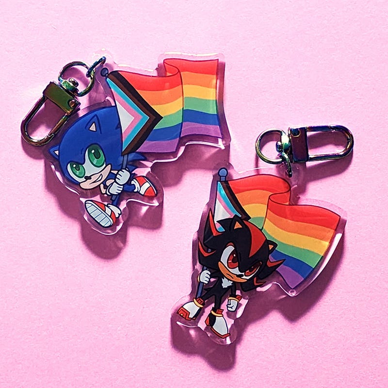Acrylic Sonic Pins - Etsy