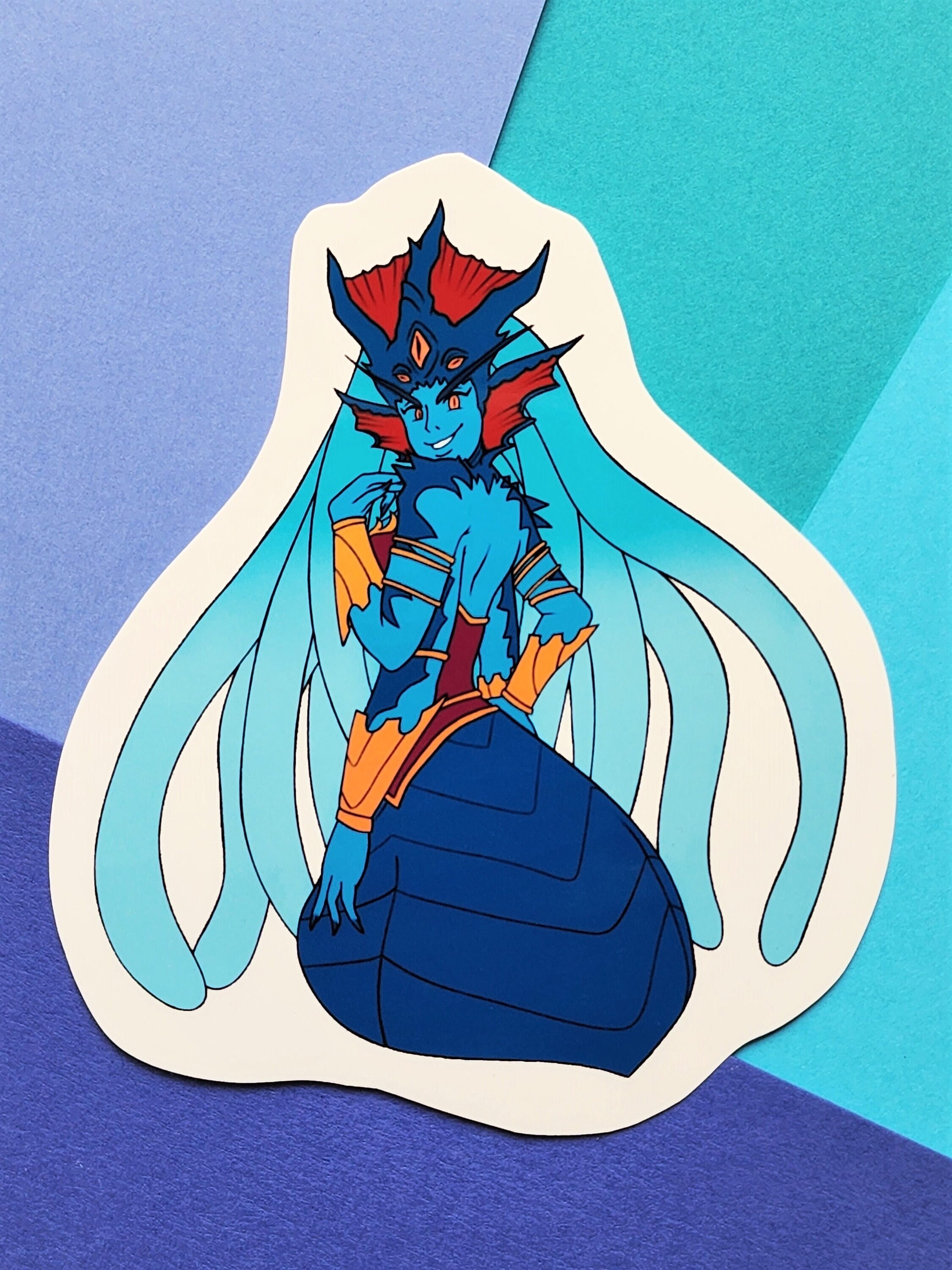 Queen Azshara Vinyl Sticker World of Warcraft Battle for Azeroth ...