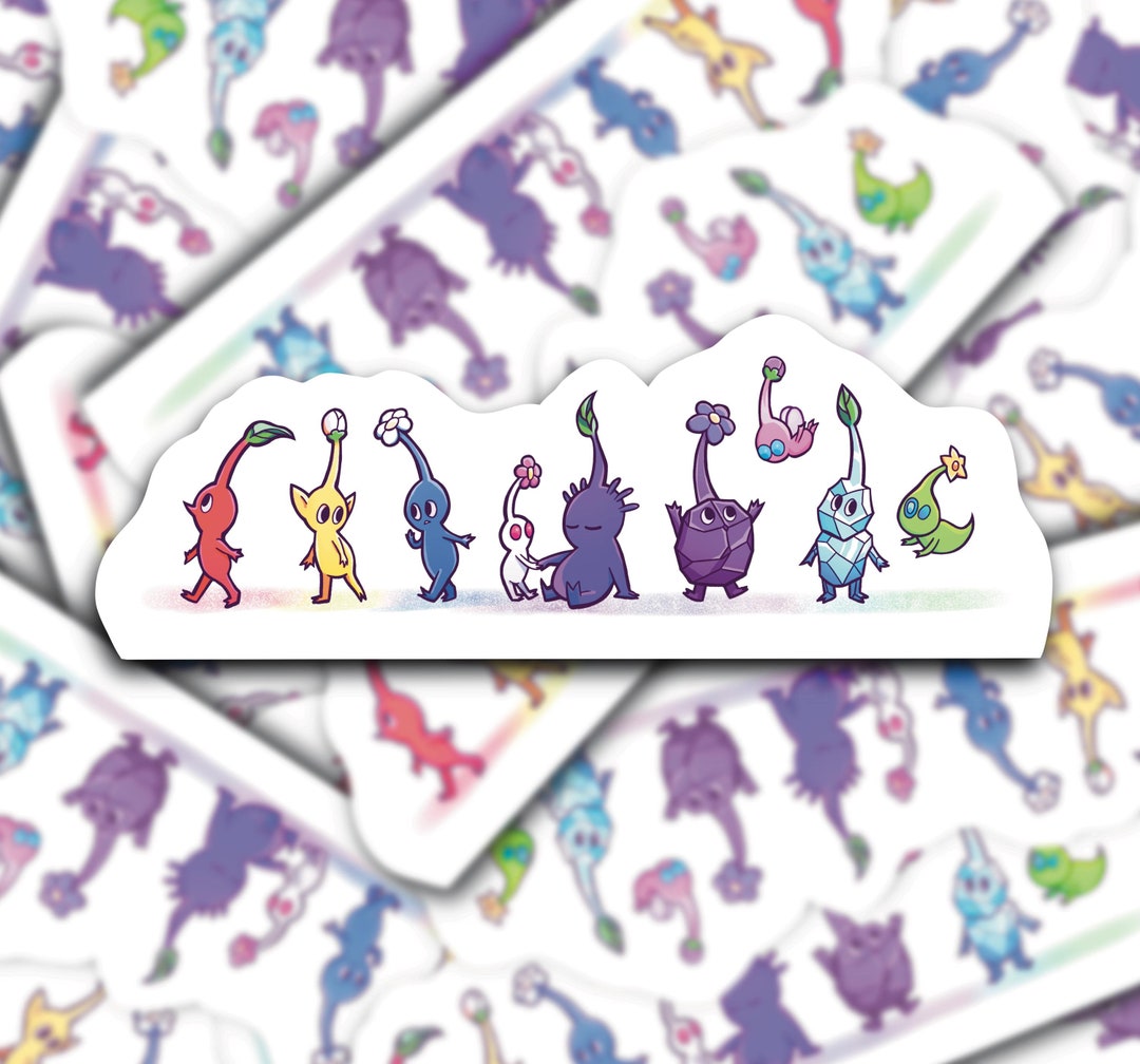 Pikmin Vinyl Sticker - Pikmin Sticker for Laptop - Gaming Sticker for ...