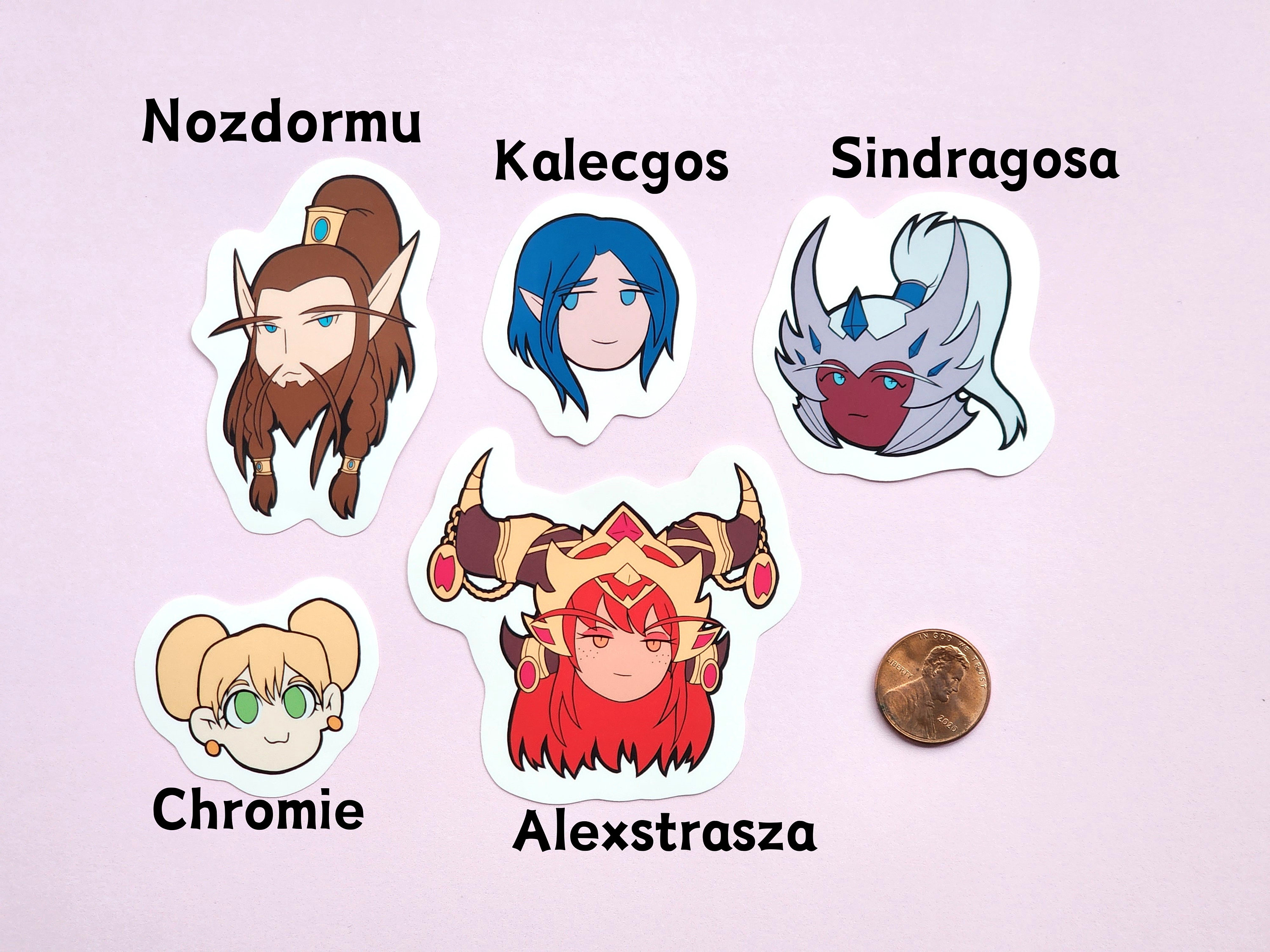 Cute World of Warcraft Character Stickers Wow Chibi Stickers Kawaii ...