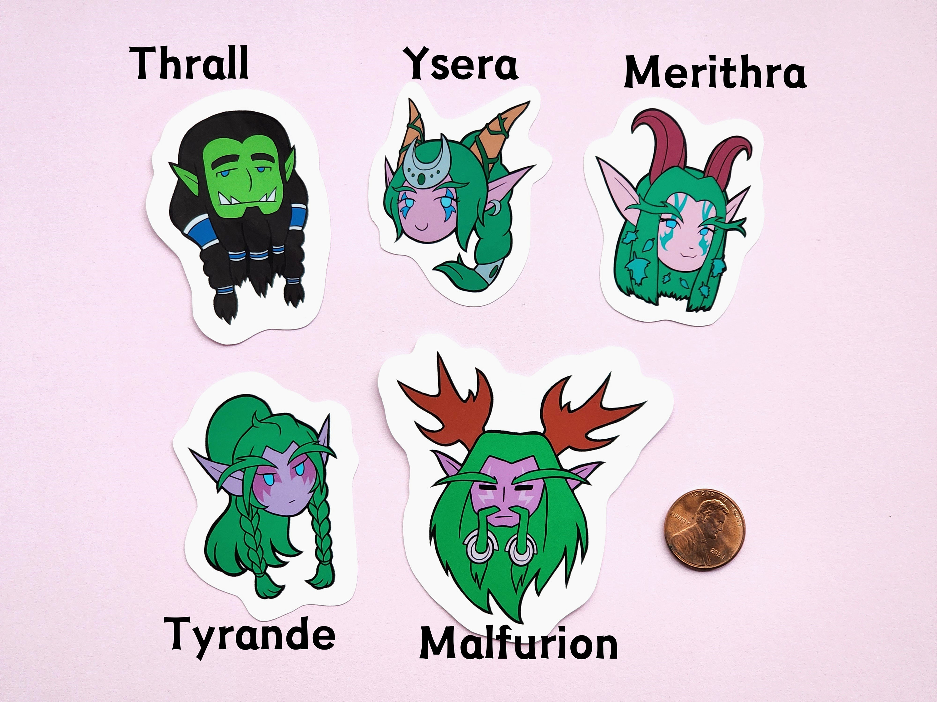 Cute World of Warcraft Character Stickers Wow Chibi Stickers Kawaii ...