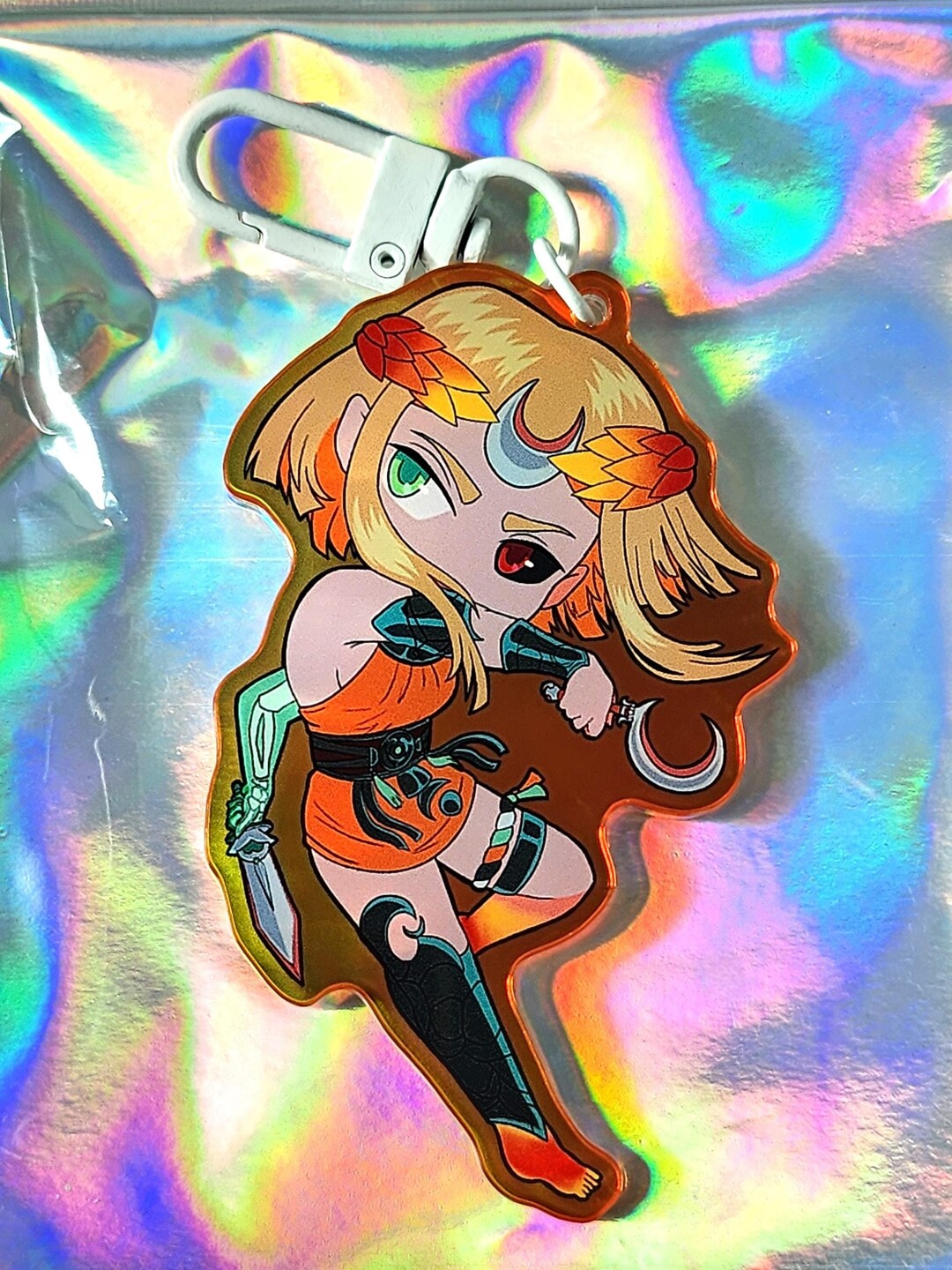Melinoe Acrylic Charm - Hades Game Keychain - Gaming Charm for Keyring ...