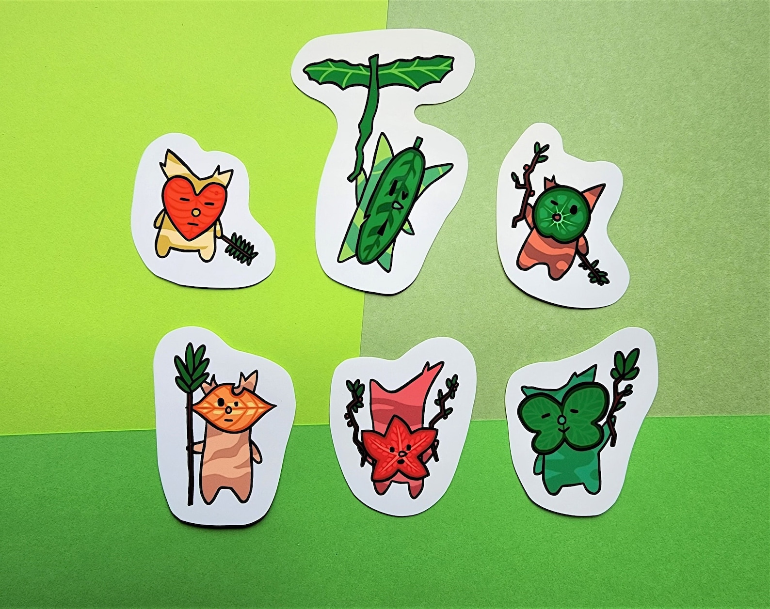 Cute Korok Vinyl Sticker Set Legend of Zelda Breath of the - Etsy