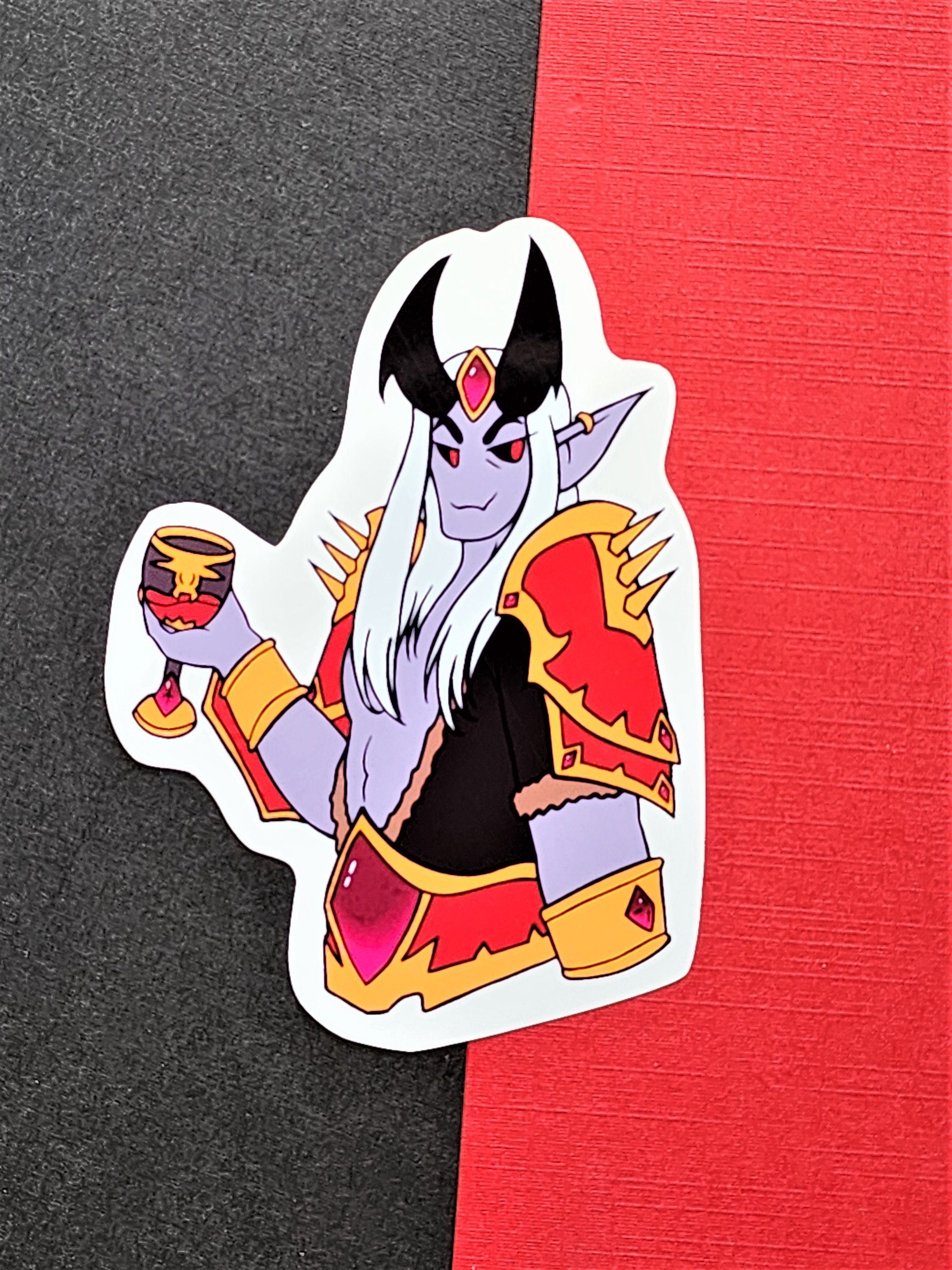 Sire Denathrius Vinyl Sticker - World of Warcraft Shadowlands Matte ...
