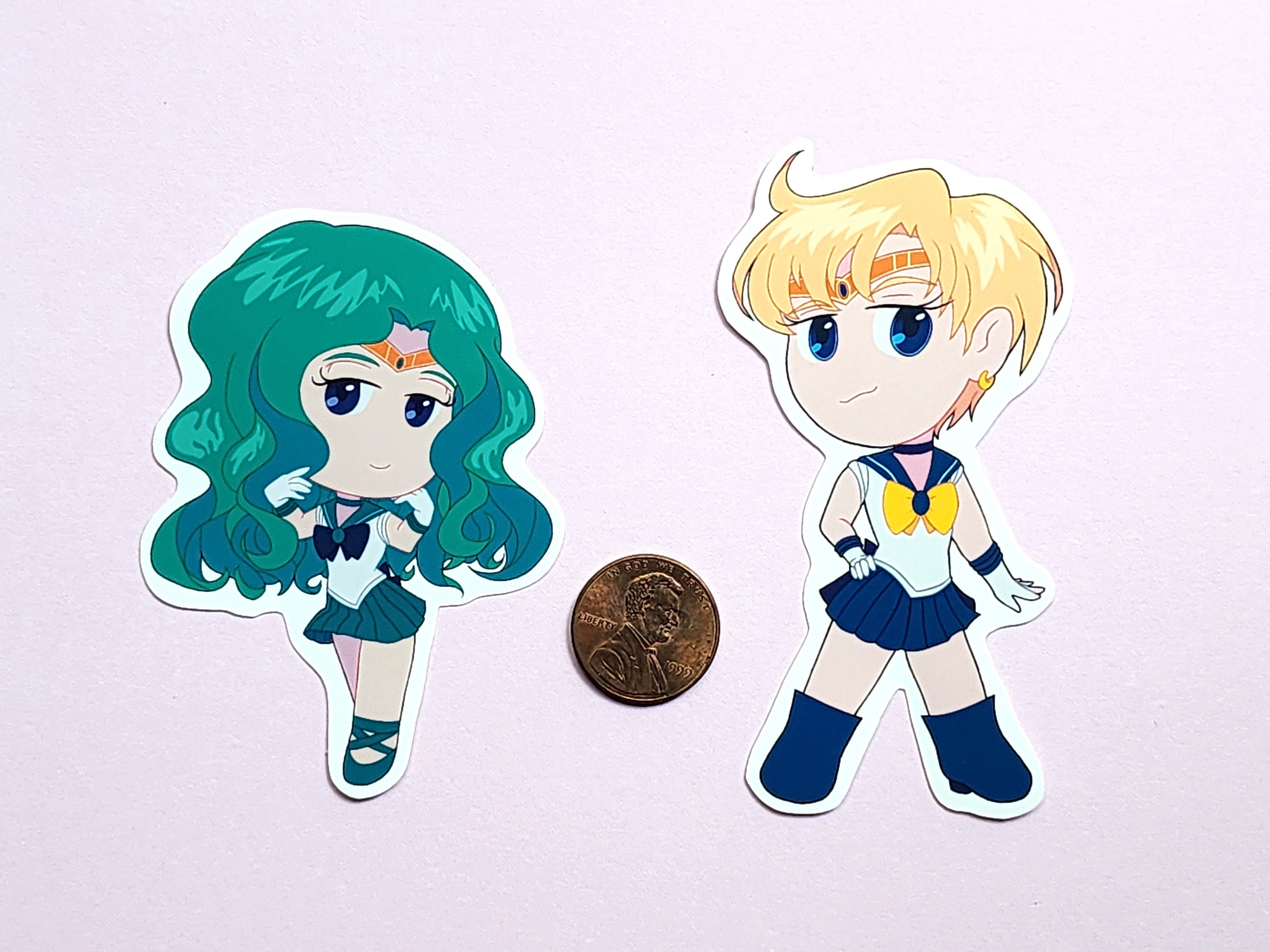 Chibi Sailor Moon Vinyl Stickers Cute Sailor Guardians Matte Sticker ...