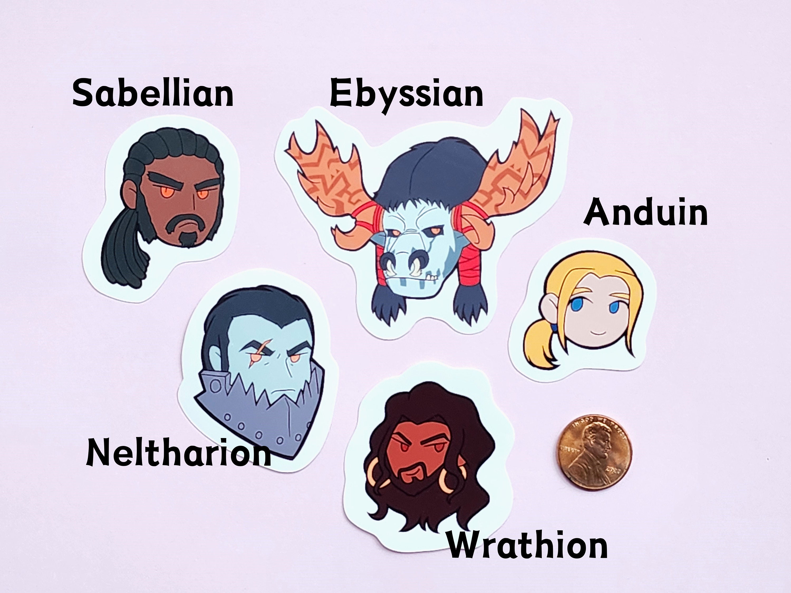Cute World of Warcraft Character Stickers Wow Chibi Stickers Kawaii ...