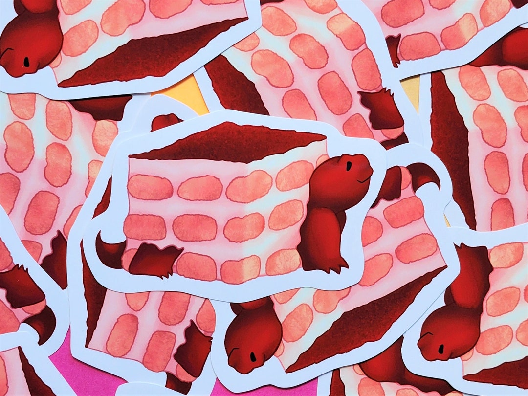 Tiramisu Turtle Vinyl Sticker Cute Dessert Tortoise Sticker - Etsy