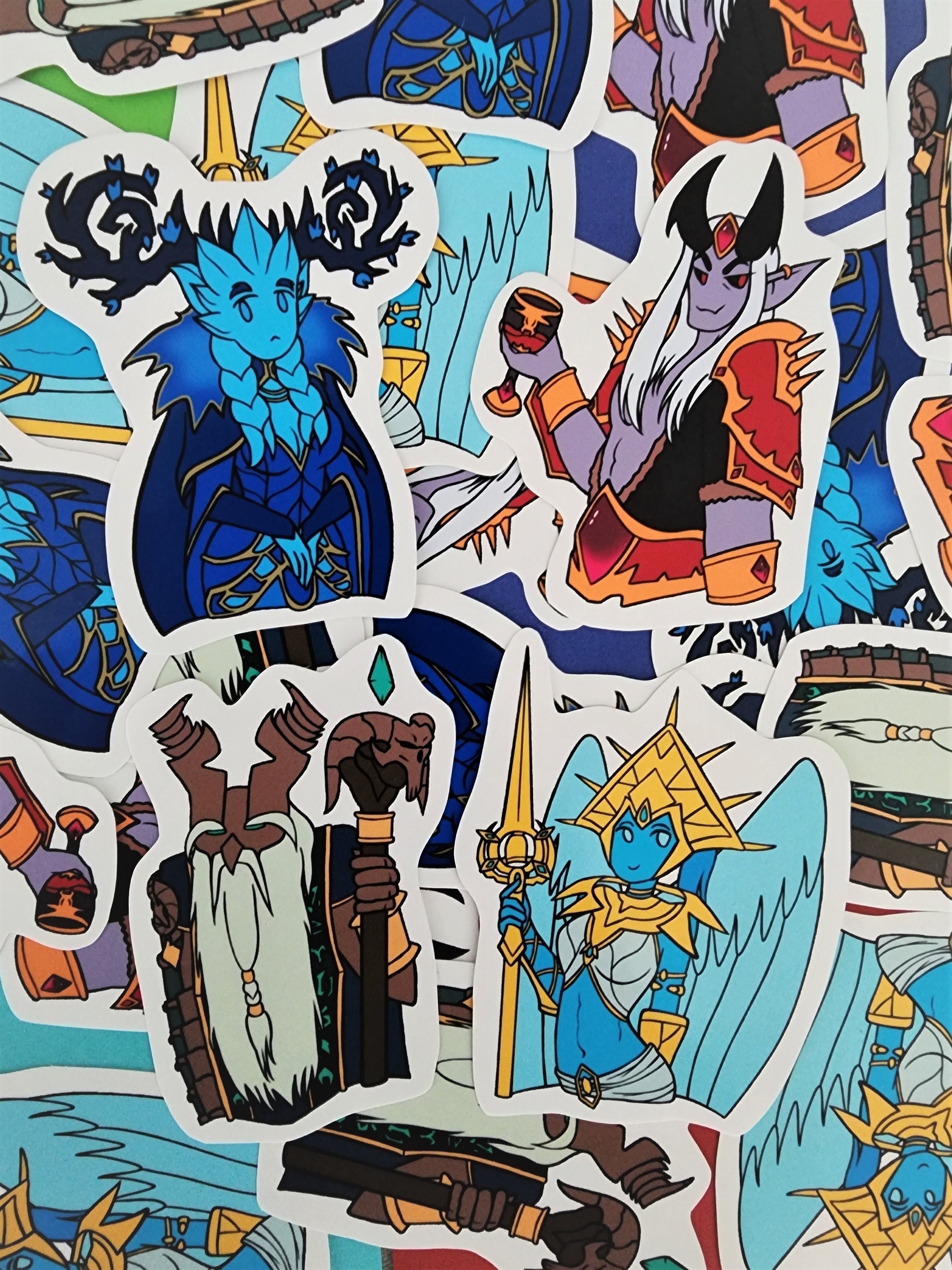 Shadowlands Covenant Leaders Vinyl Stickers World of Warcraft Sire ...