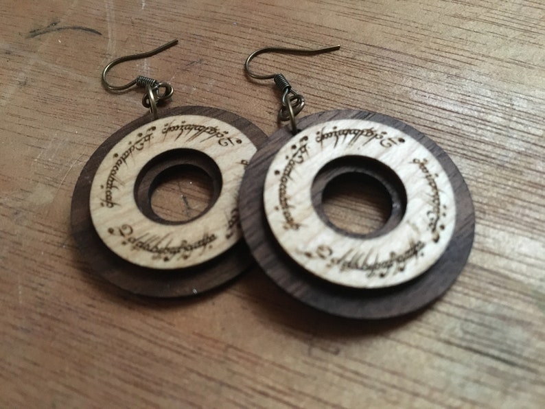 Lotr Ring Inscription Laser Cut Jewelry | Etsy