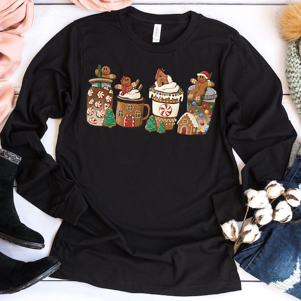 Long Sleeve Gingerbread Shirt - Etsy