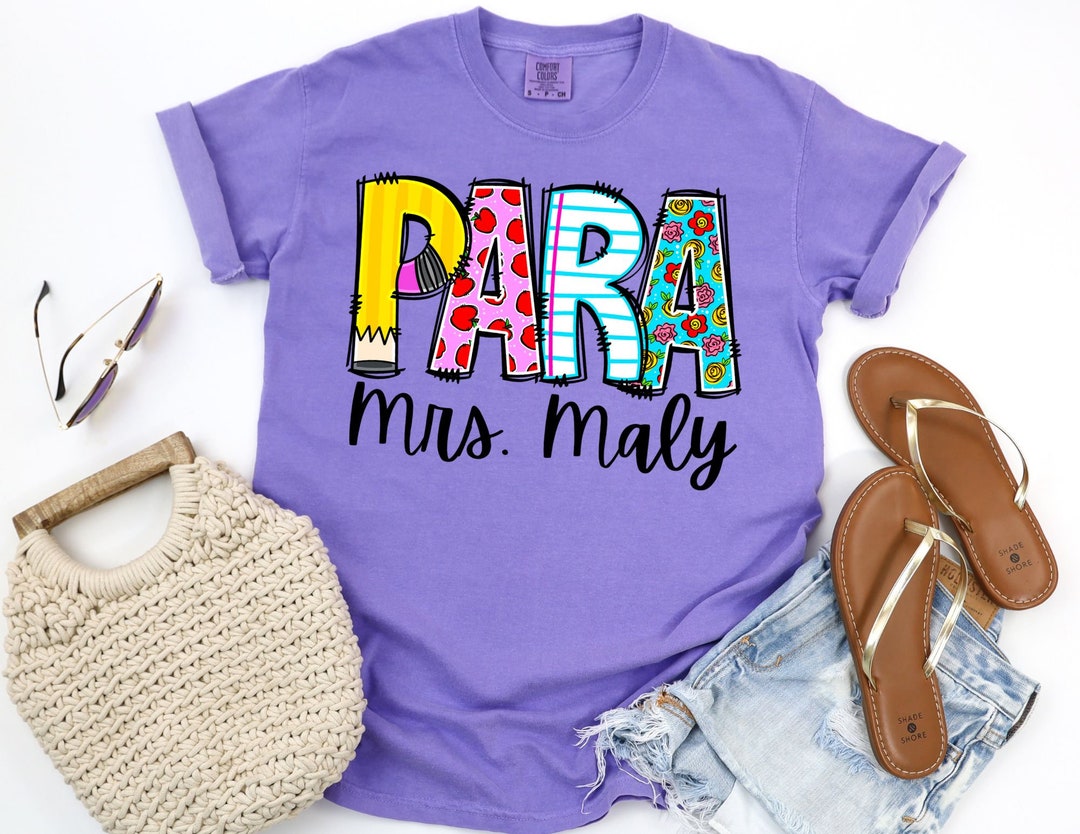 Comfort Colors Custom Paraprofessional Shirt - Etsy