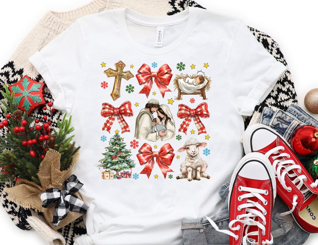 Jesus Christmas Shirt, Nativity Shirt, Christian Christmas Shirt ...