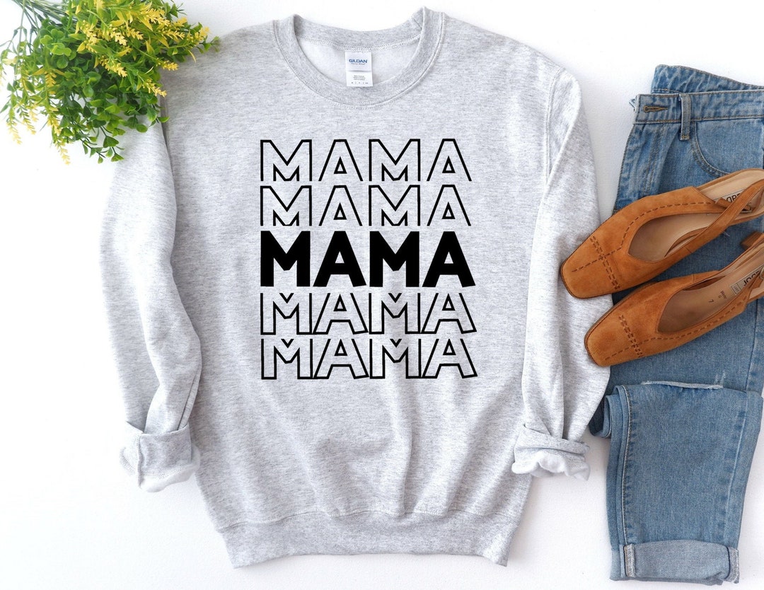 Mama Stacked Sweater, Mama Life Sweatshirt, Mom Sweater, Gift for Mom ...