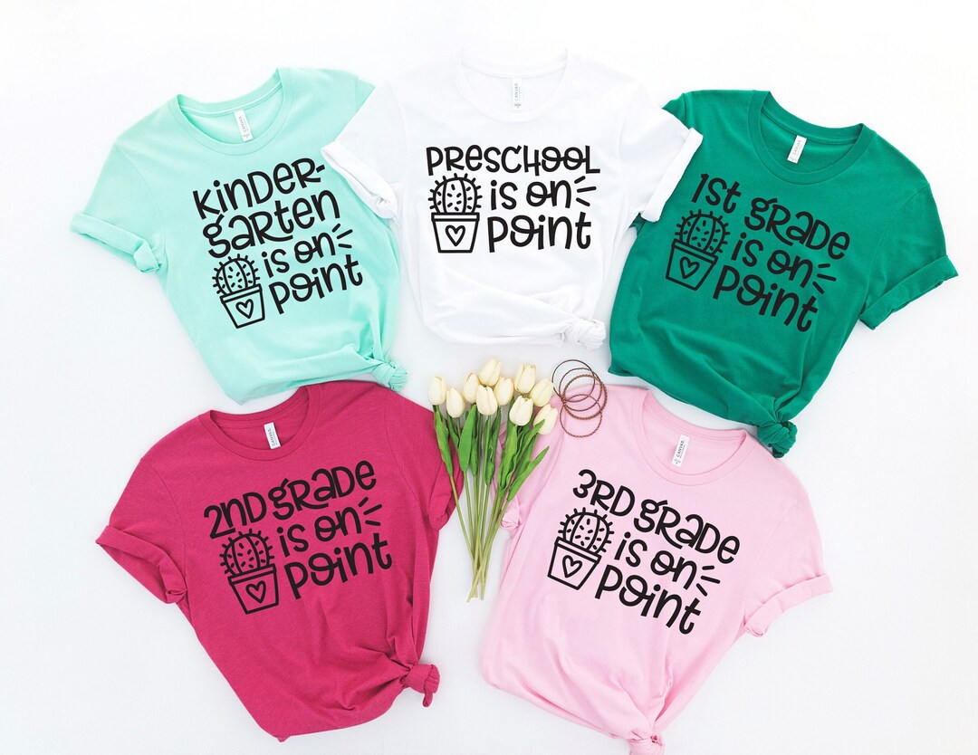 On Point Grade Level Shirts Grade Shirts Back to School - Etsy