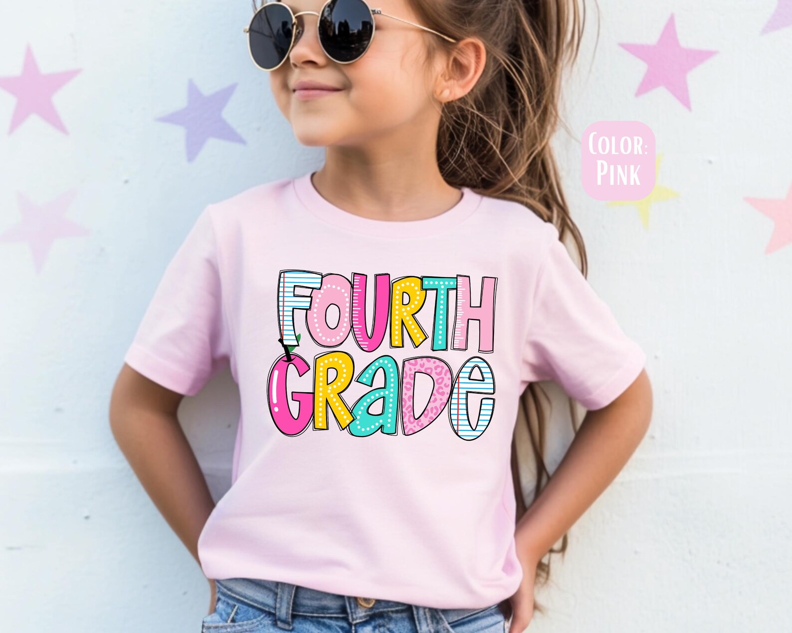 Fourth Grade Shirt: Back to School Tee for Kids - Etsy