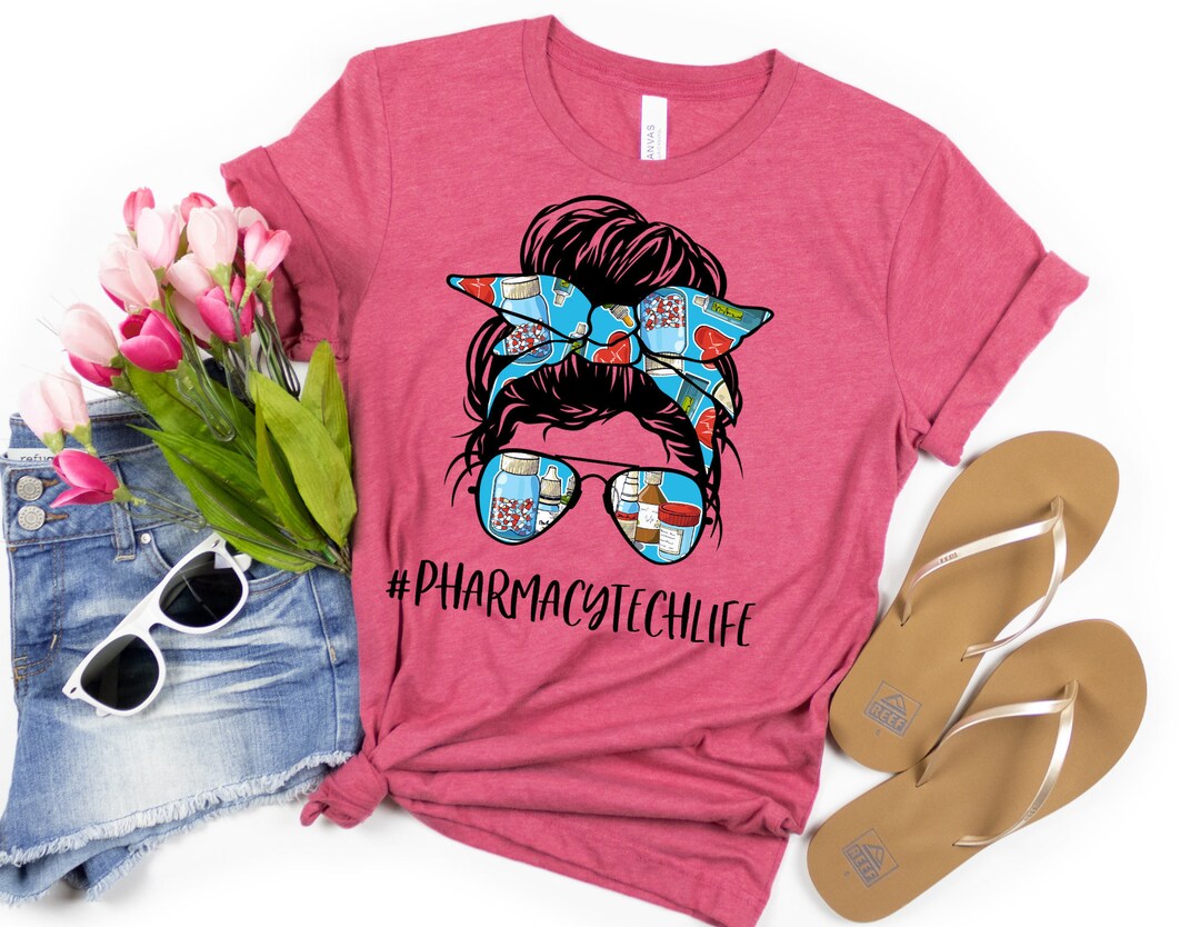 Pharmacy Tech Life Lady Shirt, Pharmacy Tech Shirt, Certified Pharm ...