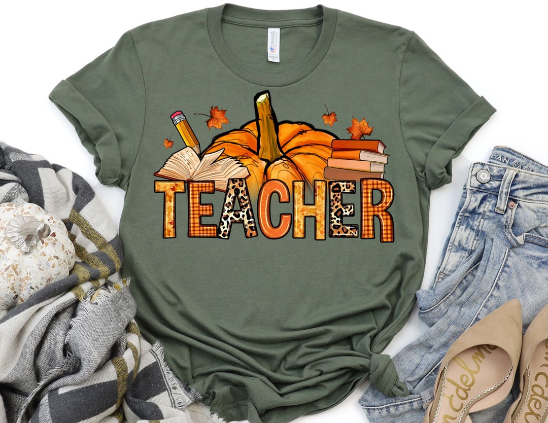 Fall Teacher Pumpkin Shirt // Fall Teacher Shirt // Teacher Shirt ...