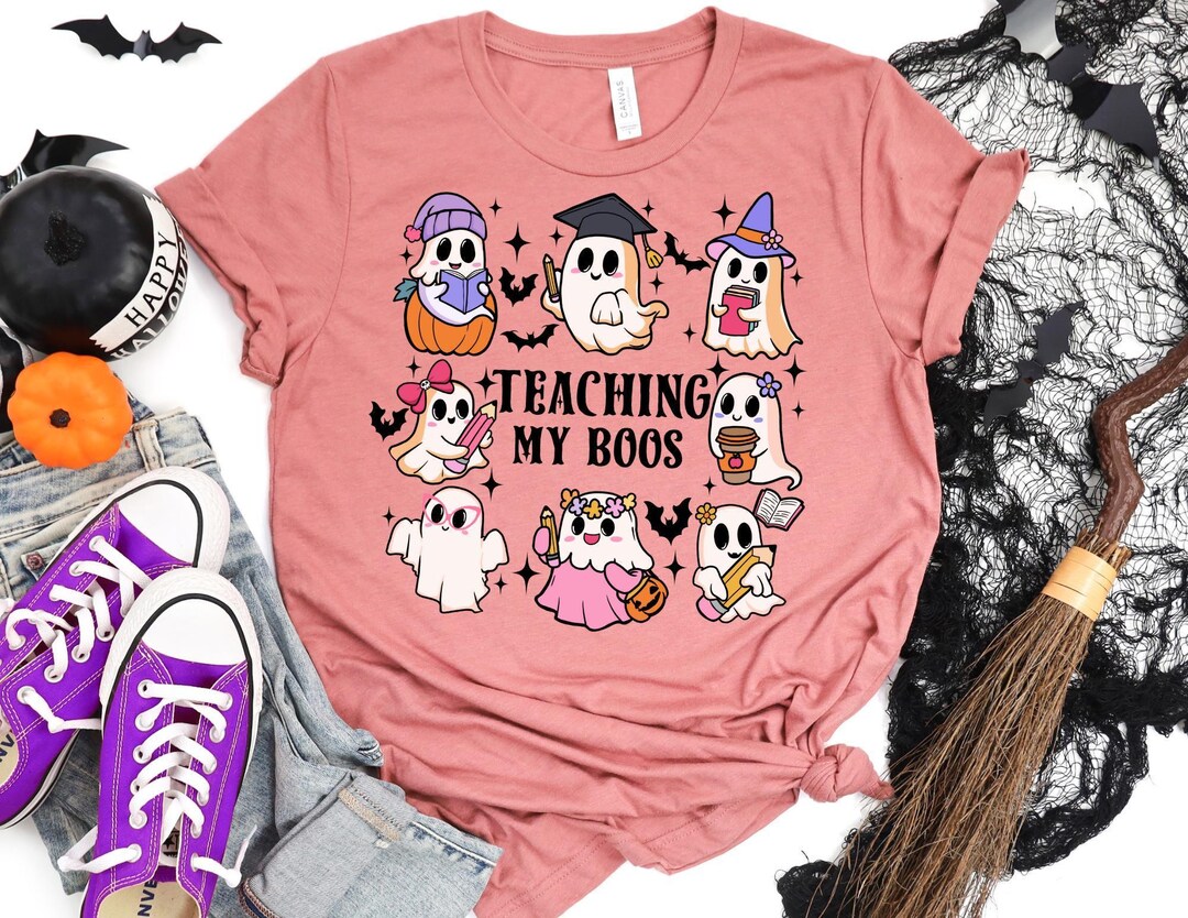 Teaching My Boos Shirt: Halloween Teacher Tee - Etsy