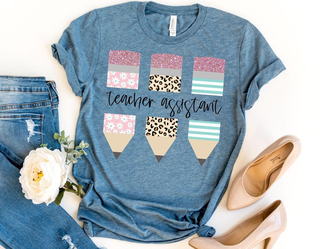 Teacher Assistant Pencil Shirt // Assistant Teacher Shirt // Teacher ...