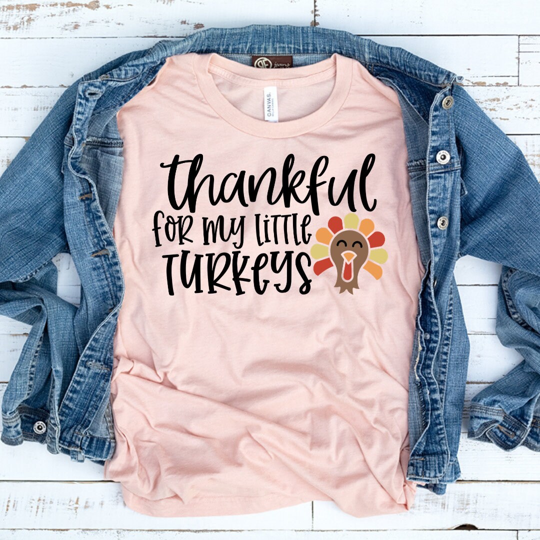 Thankful for My Little Turkeys // Kindergarten Teacher Tee // | Etsy