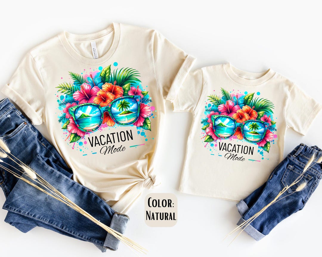 Mama Mini Vacation Mode Shirt: Matching Family Trip Tees - Etsy