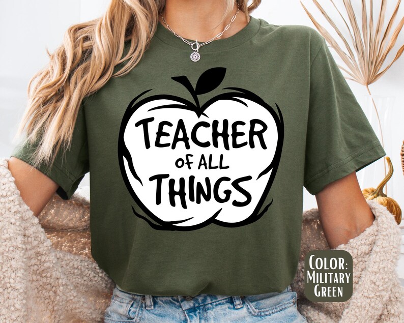 Teacher of All Things Shirt: Kindergarten Teacher Tee - Etsy
