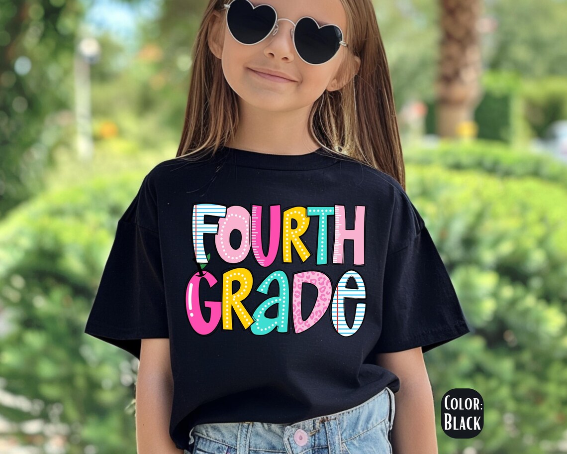 Fourth Grade Shirt: Back to School Tee for Kids - Etsy