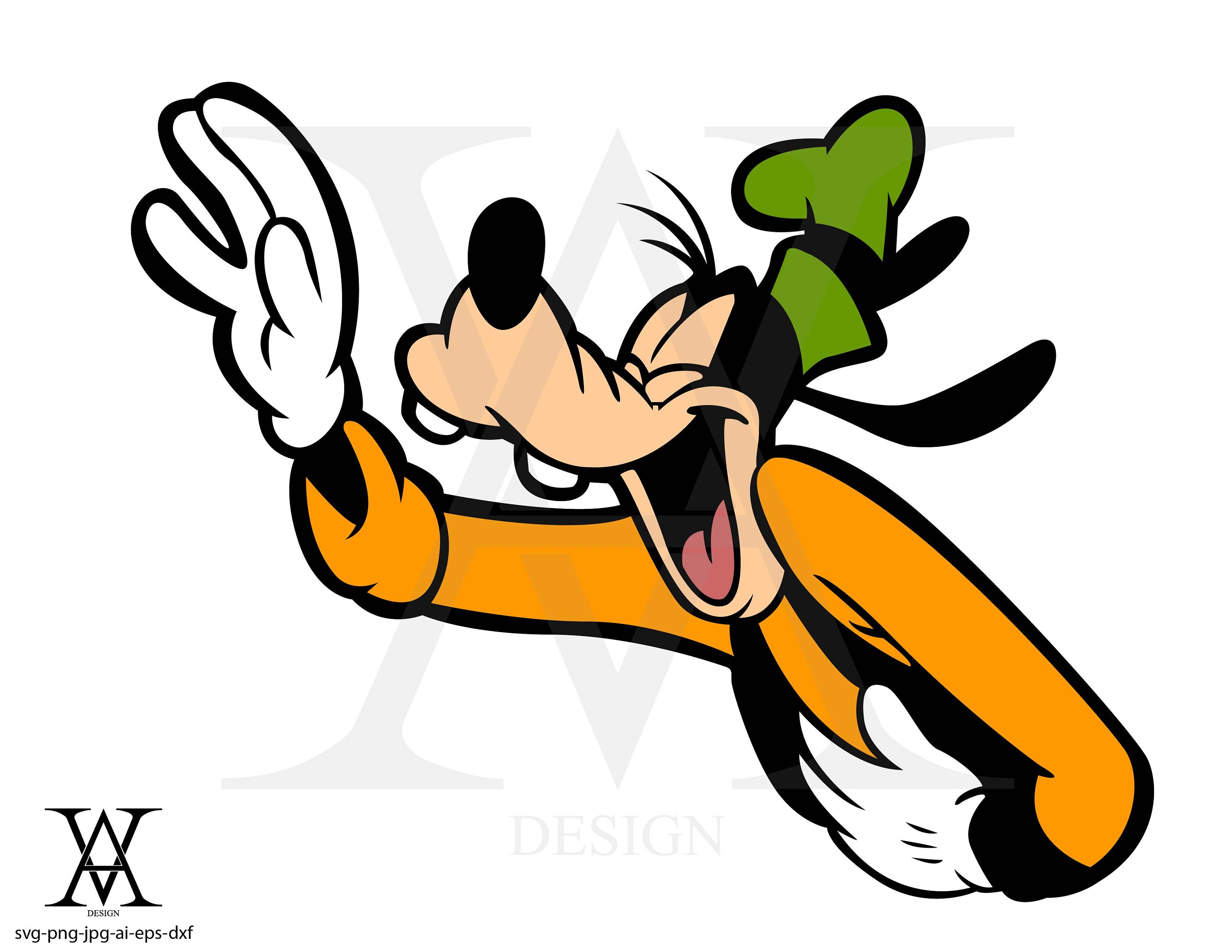 Goofy clipart disney vector. INSTANT DOWNLOAD | Etsy