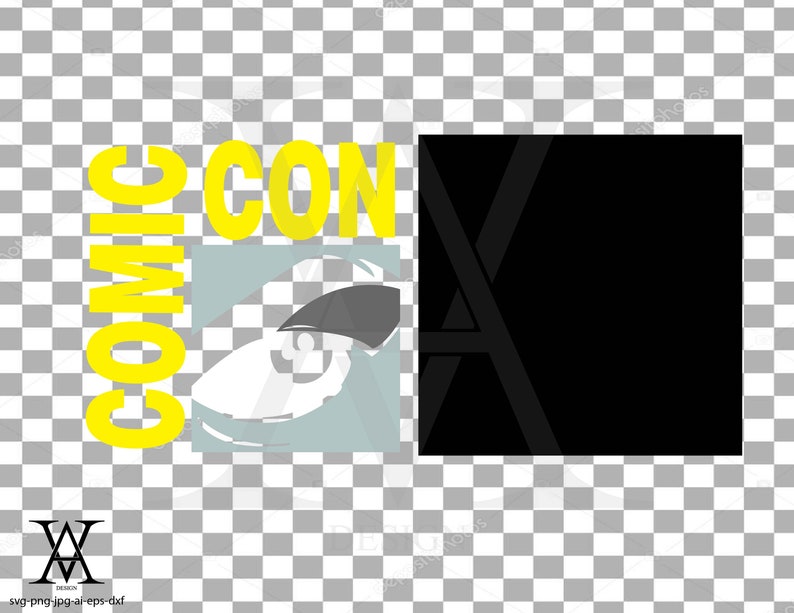 Comic Con logo vector clipart. INSTANT DOWNLOAD | Etsy