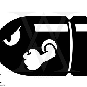 Mario Bullet Svg - Etsy Ireland